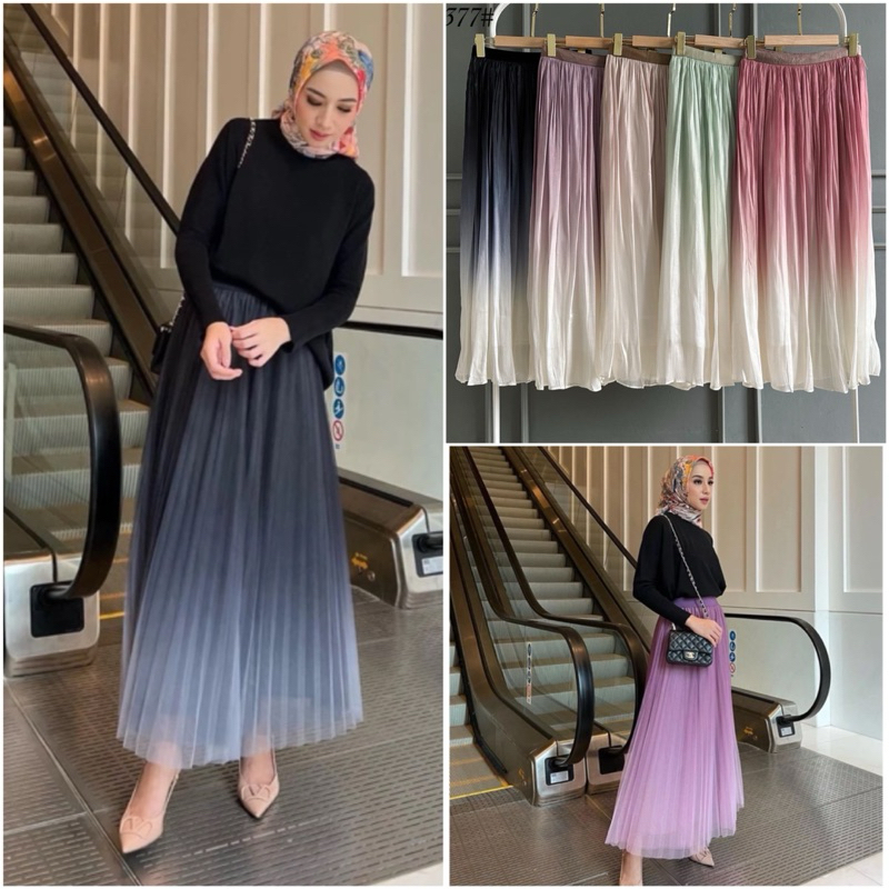 Jual TATAOS BANGKOK TUTU ATALA SHIMER SHIMMER SKIRT ROK PANJANG GRADASI ...
