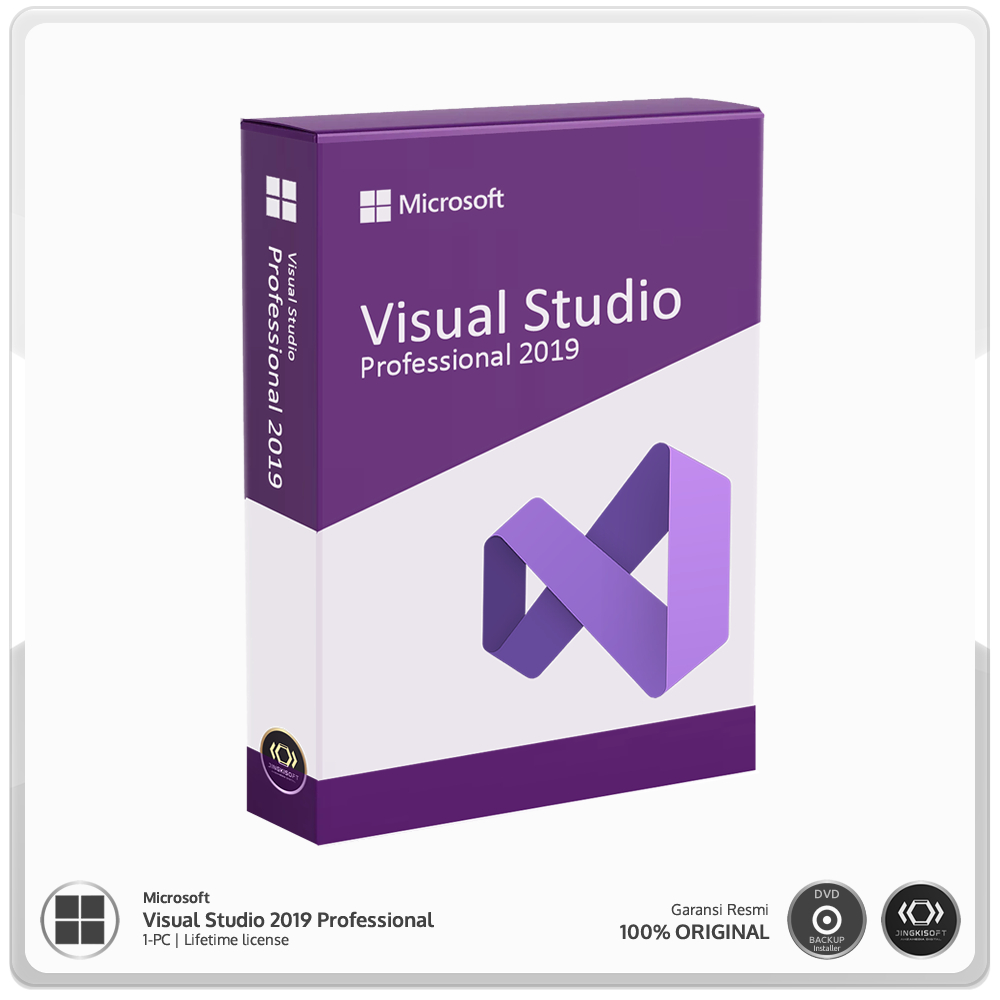 Jual Microsoft Visual Studio 2019 Professional [1-User, Lifetime ...