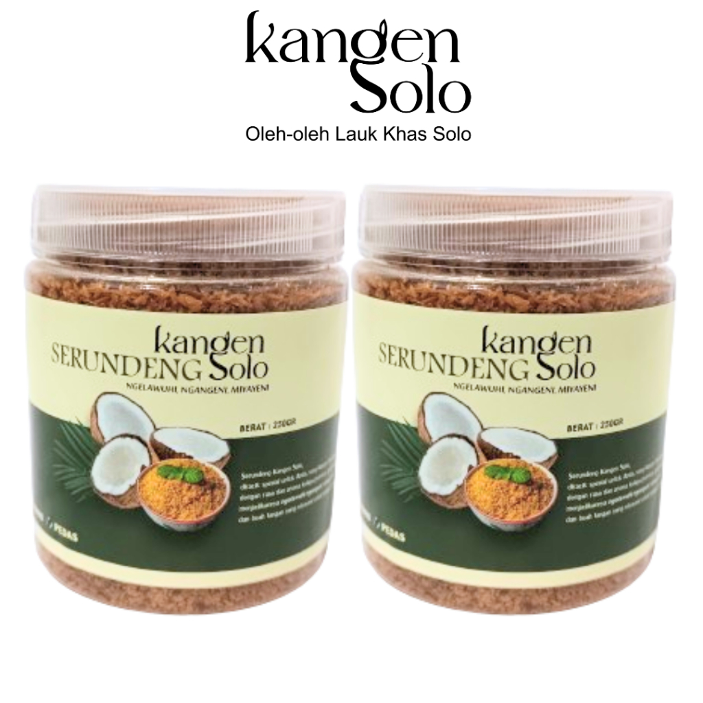 Jual Serundeng Manis dan Pedas Premium KangenSolo 250 Gram Srundeng ...