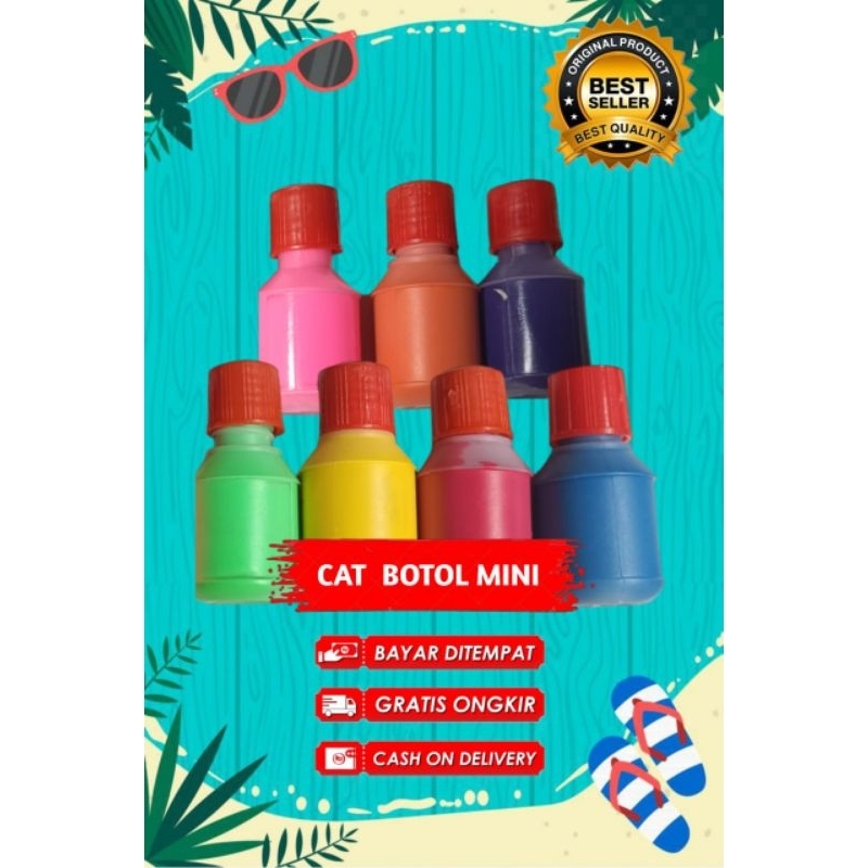 Jual cat botol mini 10ml | Shopee Indonesia