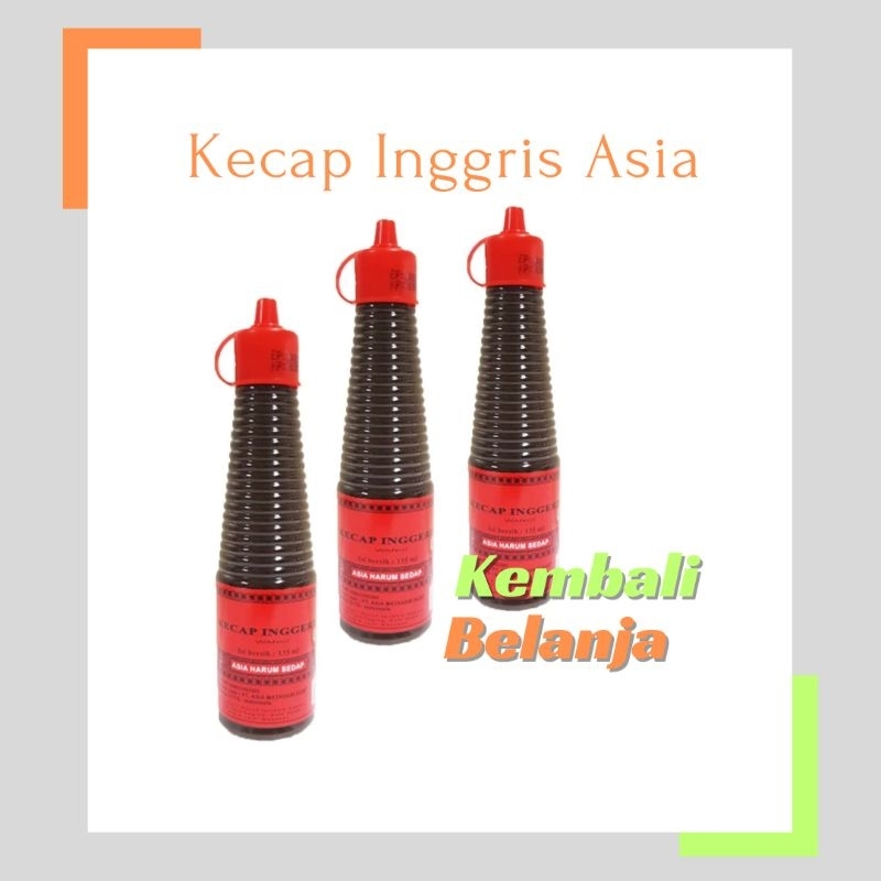 Jual Kecap Inggris Asia Harum Sedap 135 Ml/ Kecap Saus Inggris/ Kecap ...