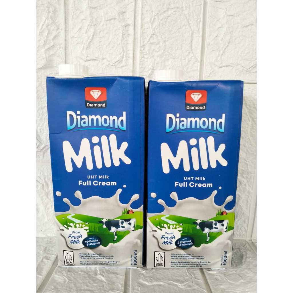 Jual Susu Uht Diamond Milk Full Cream Halal Free Bubble Wrap dan Dus Tebal | Shopee Indonesia