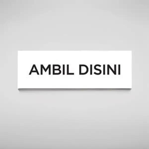 Jual Label Ambil Disini- Akrilik Papan Petunjuk Tulisan -Nama Ruangan ...