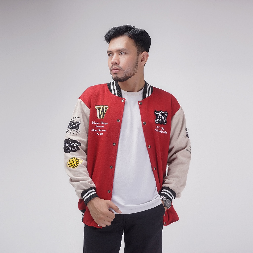 Jual Jaket Varsity Baseball Original FULL BORDIR - Jacket Bomber ...