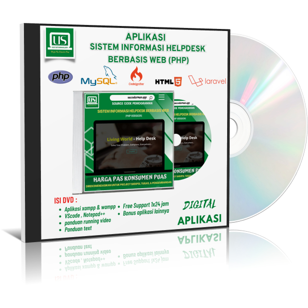 Jual source code Sistem Informasi Helpdesk Berbasis Web (PHP) | Shopee ...