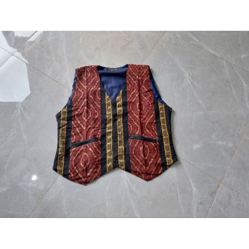 Jual rompi tenun jepara vest tenun etnik rompi anak rompi dewasa rompi ...