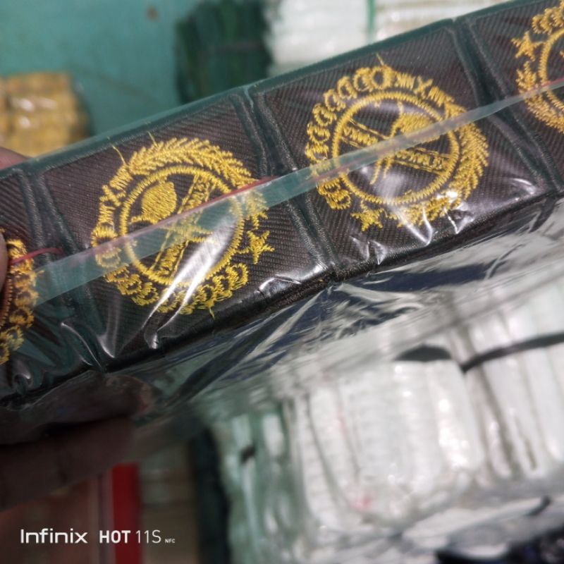 Jual Badge Tunas (coklat lis kuning) Pramuka 100 biji bordir bet wosm ...