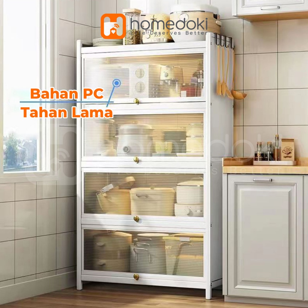 Jual Homedoki Rak Piring Tertutup / Rak Dapur / Rak Susun Serbaguna ...