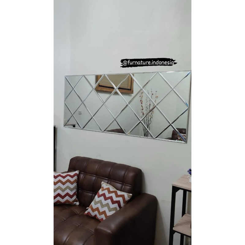 Jual Custom Kaca Bevel Ukuran 130 X 180Tebal kaca 5MM, Garansi 100% ...