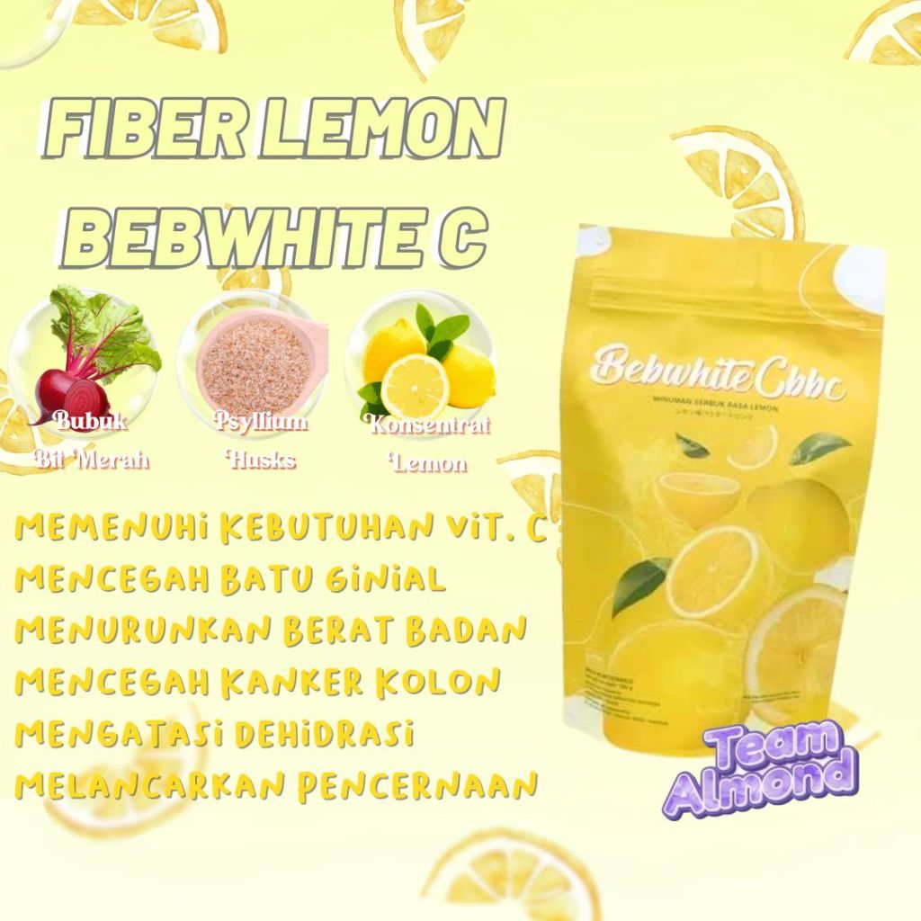 Jual Fiber Lemon Bebwhite C Original BPOM bikin body ideal | Shopee ...