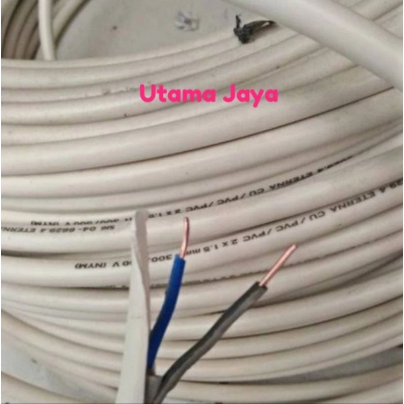 Jual Kabel Listrik ETERNA NYM 2x1,5 Kawat Tembaga Harga Per Roll | Shopee Indonesia