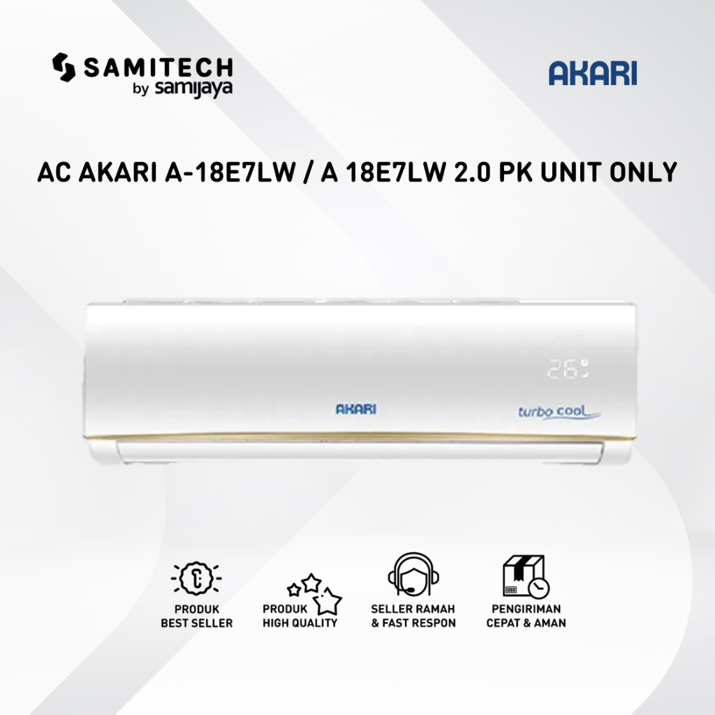 Jual AC AKARI A-18E7LW / A 18E7LW 2.0 PK (2PK) UNIT ONLY | Shopee Indonesia