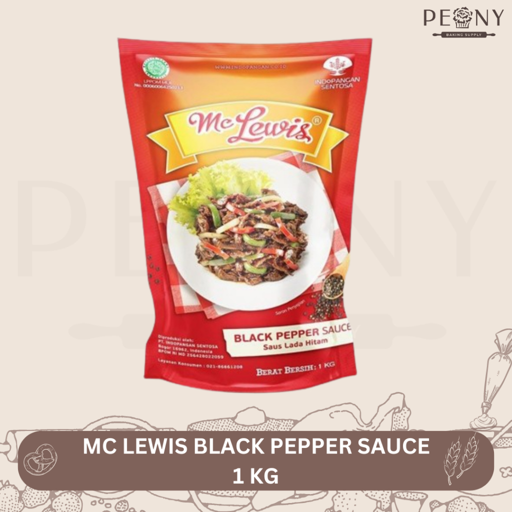 Jual MC LEWIS BLACK PEPPER SAUCE 1 KG | Shopee Indonesia