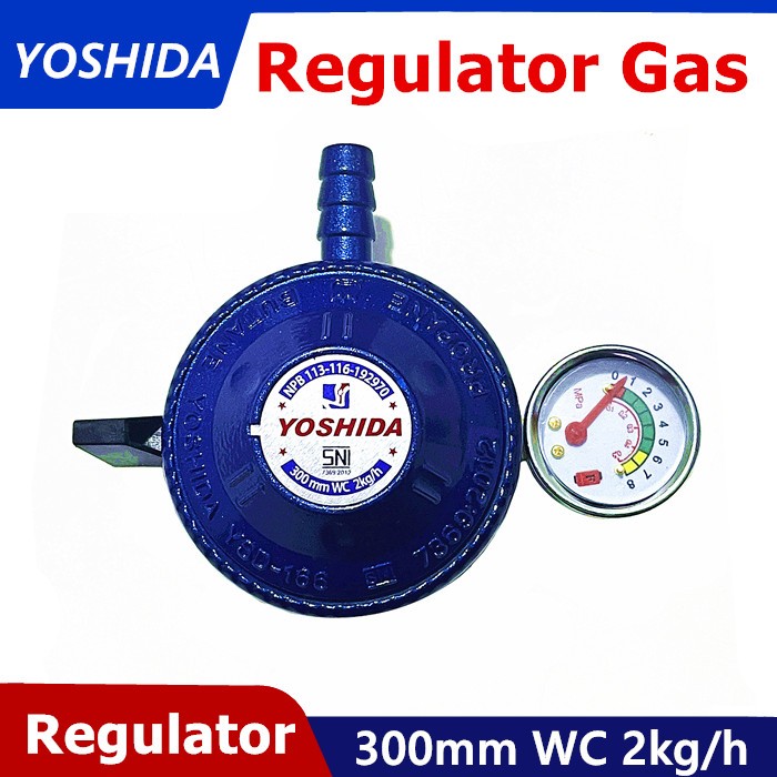 Jual Regulator Gas YOSHIDA YSD-166 Regulator gas meter SNI Selang Gas | Shopee Indonesia