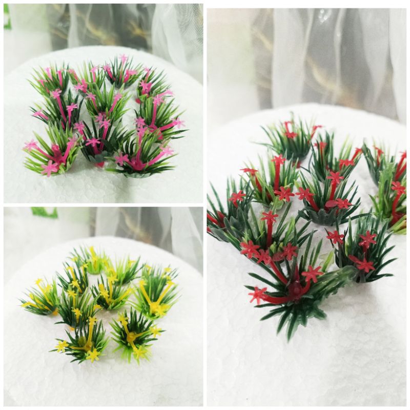 Jual Cake topper rumput/Hiasan kue rumput BUNGA (isi 10pcs) | Shopee ...