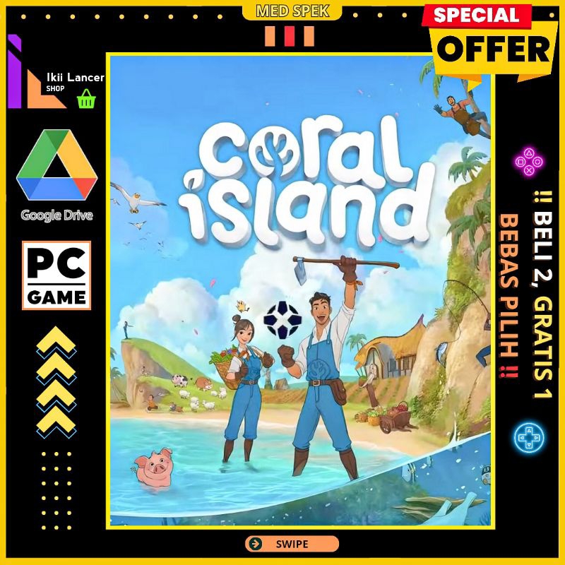 Jual Coral Island - PC LAPTOP GAMES - CARA INSTALL MUDAH! | Shopee ...