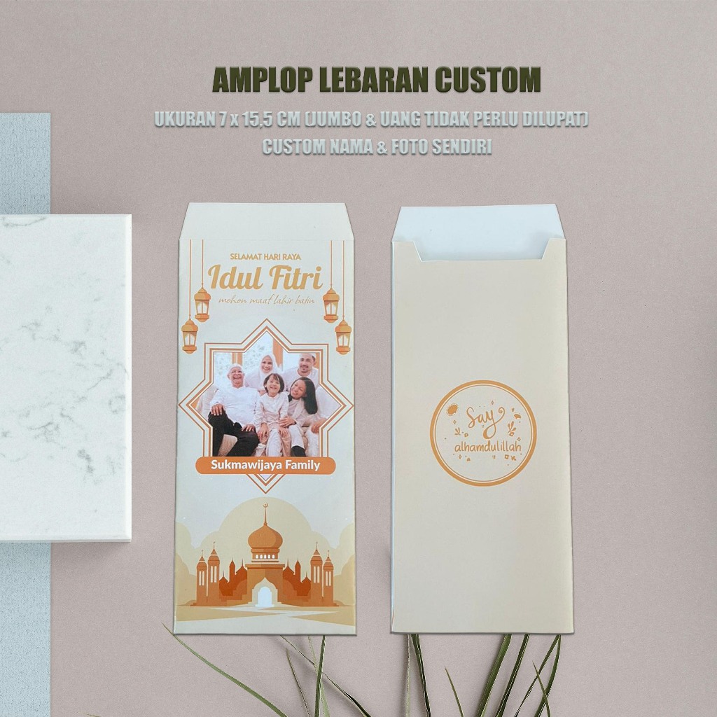 Jual Amplop Lebaran Custom Foto & Nama - Amplop Hari Raya Idul Fitri ...