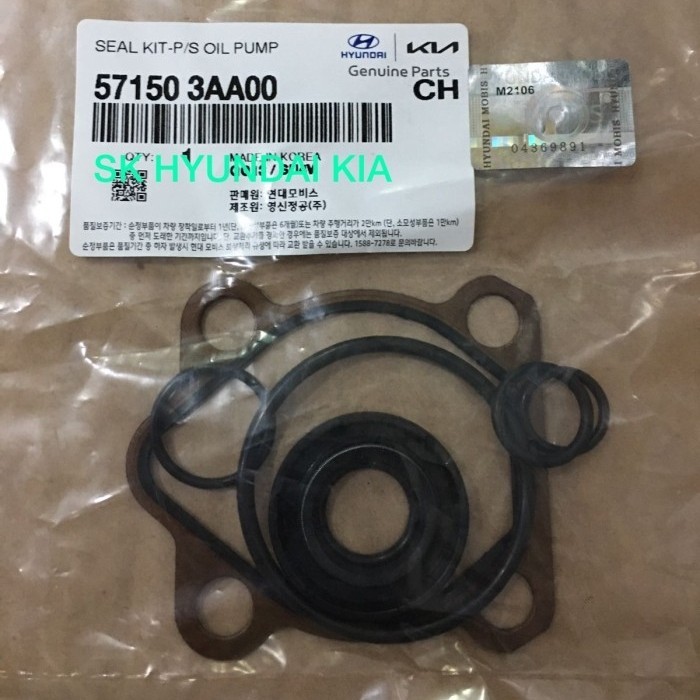 Jual SEAL POMPA POWER STEERING OIL PUMP HYUNDAI TRAJET ALL NEW SANTAFE ...