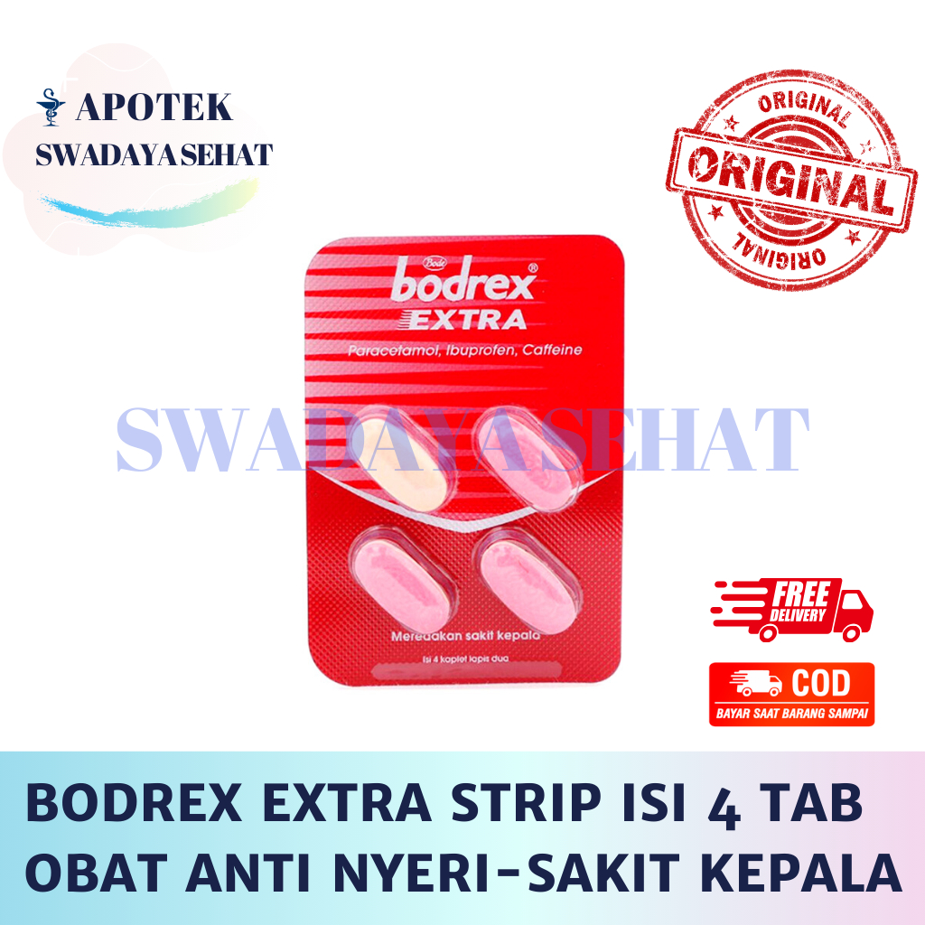 Jual BODREX Extra Strip 4 Tablet | Shopee Indonesia