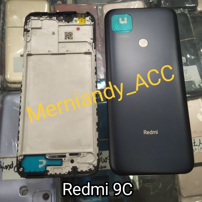 Jual Cessing Hausing Fullset Frame Lcd Xiaomi Redmi 9C Backdoor + Frame ...