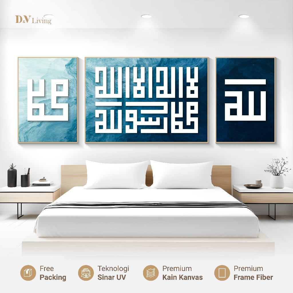 Jual DVLIVINGHiasan Dinding Ruang Tamu Minimalis 80x57cm & 40x57cm ...