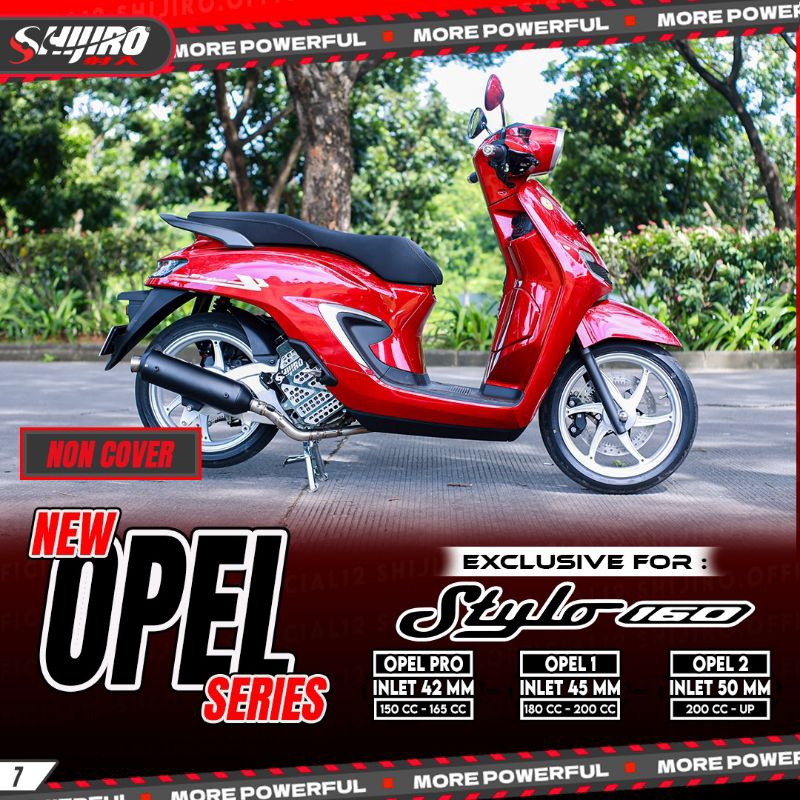 Jual Knalpot Shijiro Standar Racing Type New Opel For Stylo 160 Aerox ...