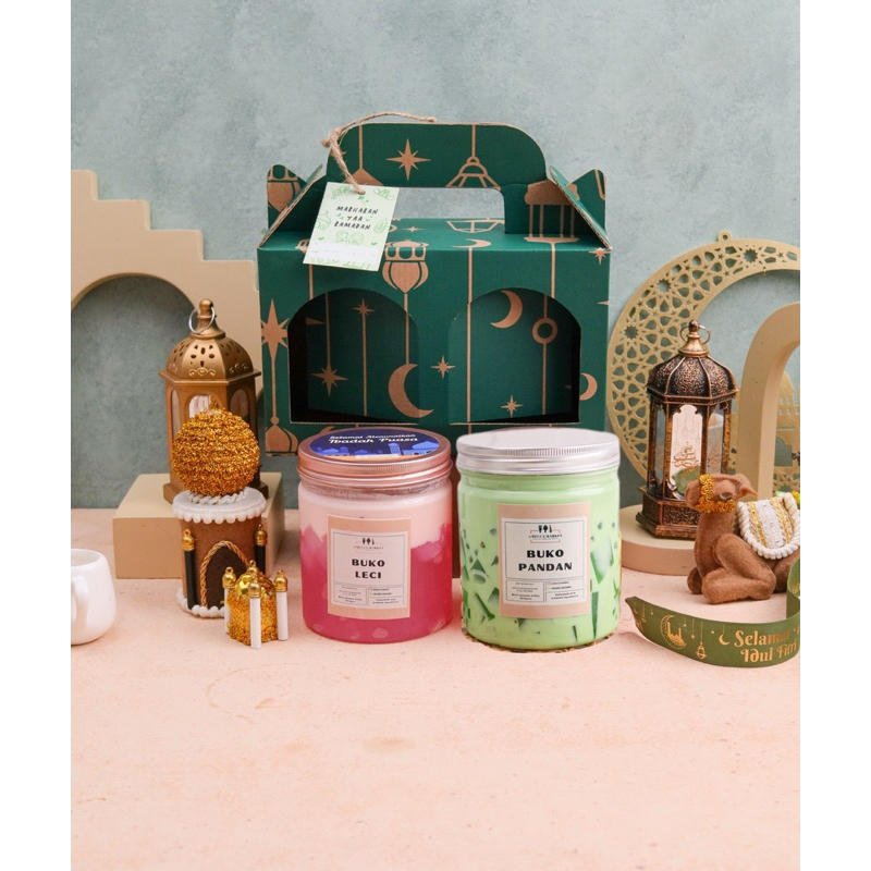 Jual Hampers Lebaran Ramadahan Buko pandan Creamy Buko Leci 600ml ...
