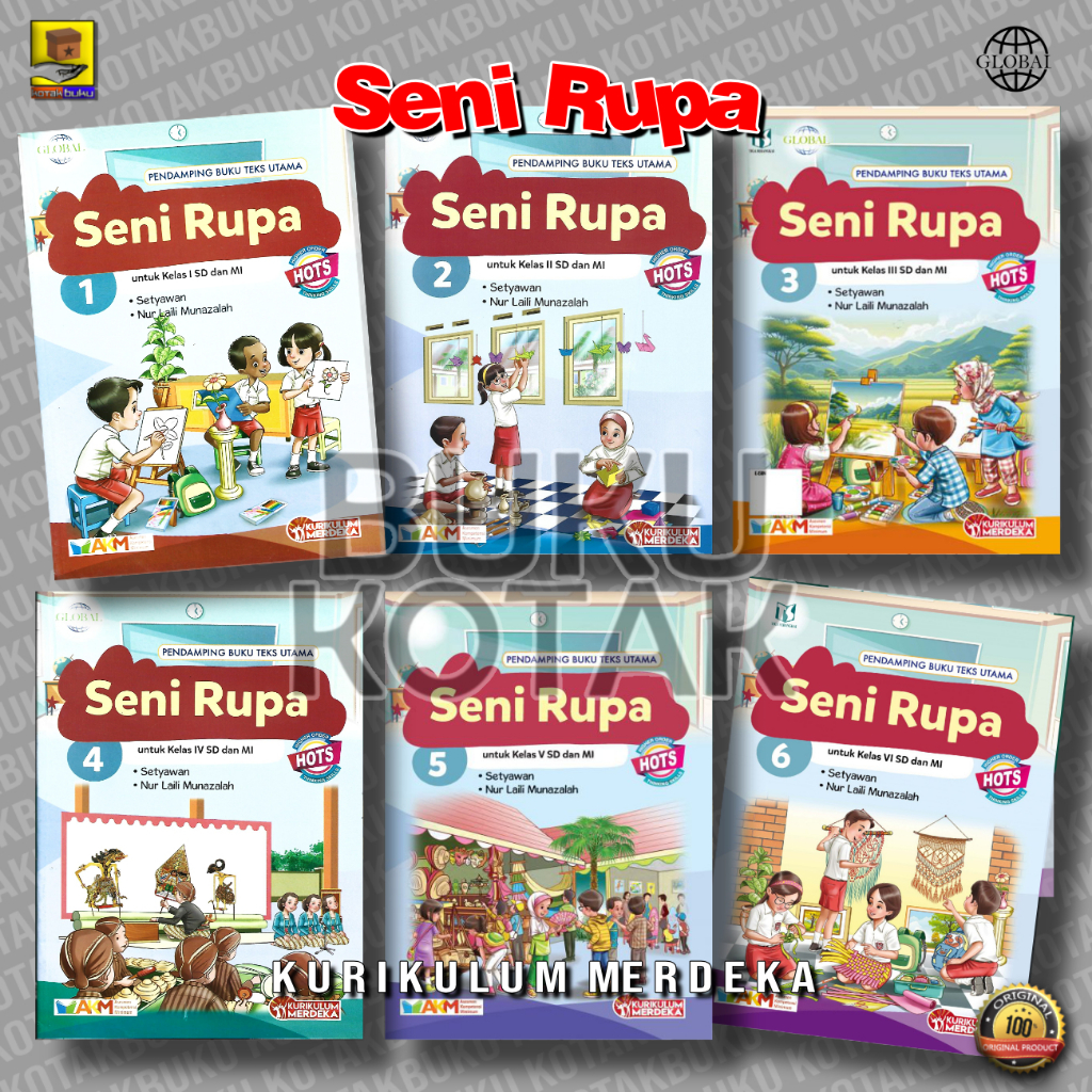 Jual Buku Seni Rupa SD / Seni Rupa Kelas 1 2 3 4 5 6 SD / Kurikulum Merdeka / Global | Shopee ...