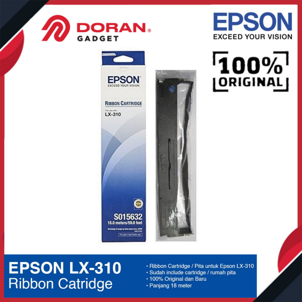Jual Epson Ribbon Cartridge LX-310 Cartridge + Pita Printer Epson ...