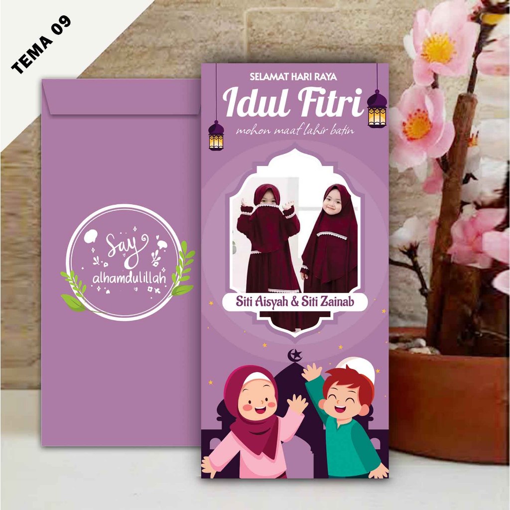 Jual Amplop Angpau Lebaran Custom Foto dan Nama Keluarga Ukuran Besar ...