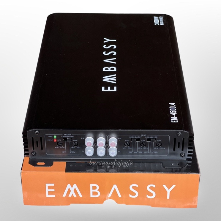 Jual Teknologi Canggih Power Embassy EM 454 Power Amplifier 4 channel 3 ...