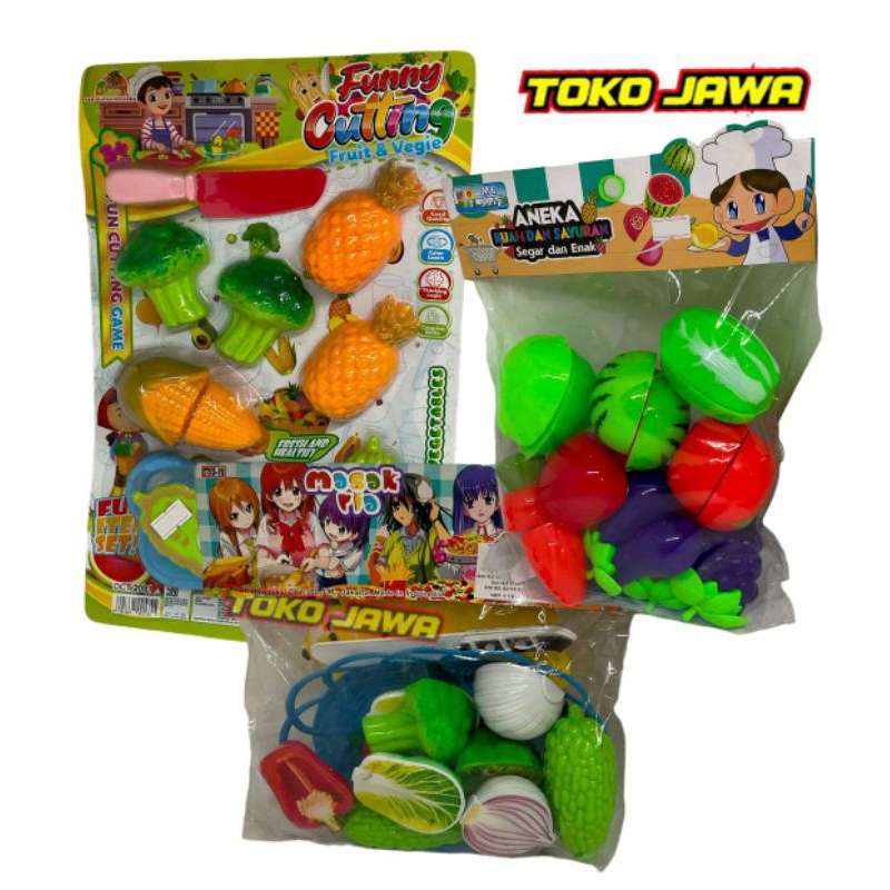 Jual MAINAN ANAK EDUKASI ANEKA BUAH DAN SANYURAN POTONG BUAH BUAHAN ...