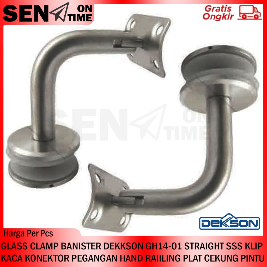 Jual GLASS CLAMP BANISTER DEKKSON GH14-01 STRAIGHT SSS KLIP KACA ...