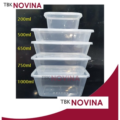 Jual [Per Pack 25 Pcs] Thinwall KOTAK food container box tempat makan ...