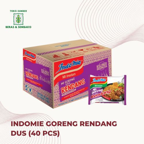 Jual Mie instant INDOMIE goreng rendang DUS (40 pcs) | Shopee Indonesia