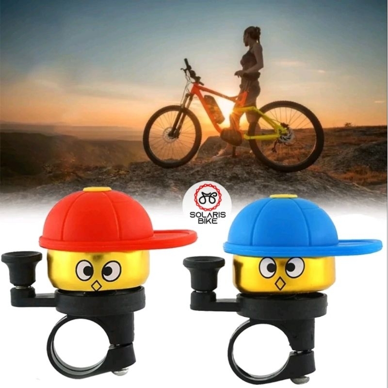 Jual Bel Bell Lonceng Sepeda Anak Ting Ting Nyaring Model Topi Unik ...