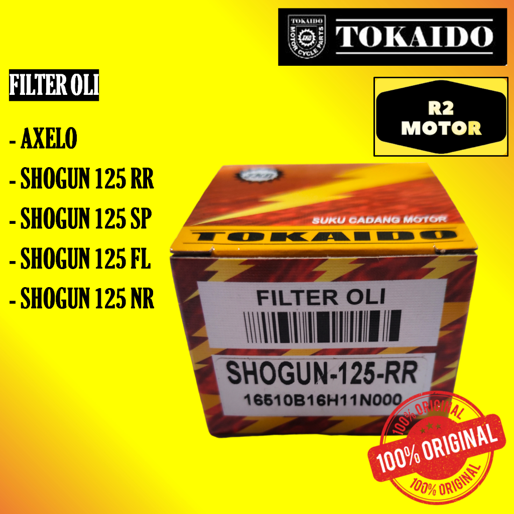 Jual TKD FILTER OLI AXELO SHOGUN 125 RR SP FL NR TOKAIDO MURAH AWET ...