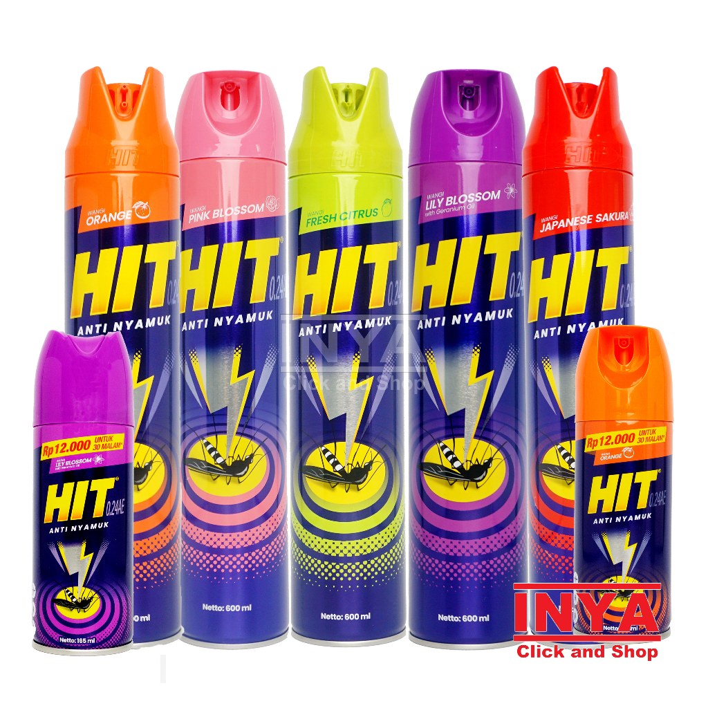 Jual HIT Wangi Anti Nyamuk dan Serangga - Obat Nyamuk Semprot | Shopee ...