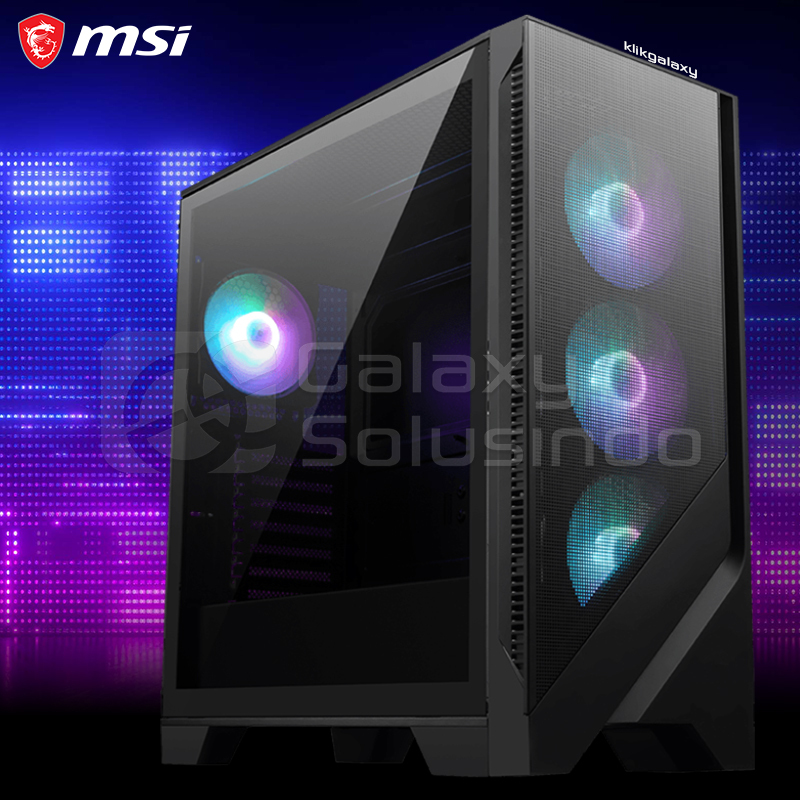 Jual MSI MAG FORGE 320R Airflow Tempered Glass ATX Gaming Case - Casing ...