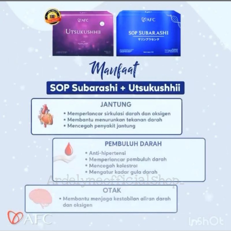 Jual PAKET SOP SUBARASHI & UTSUKUSHHII ORIGINAL AFC SUPLEMEN KESEHATAN ...