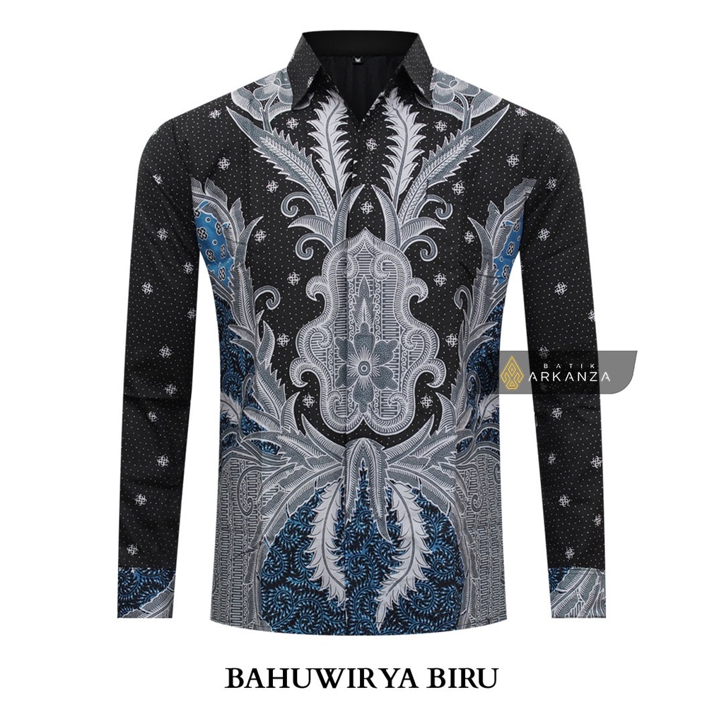 Jual BATIK ARKANZA Motif BAHUWIRYA BIRU | Shopee Indonesia