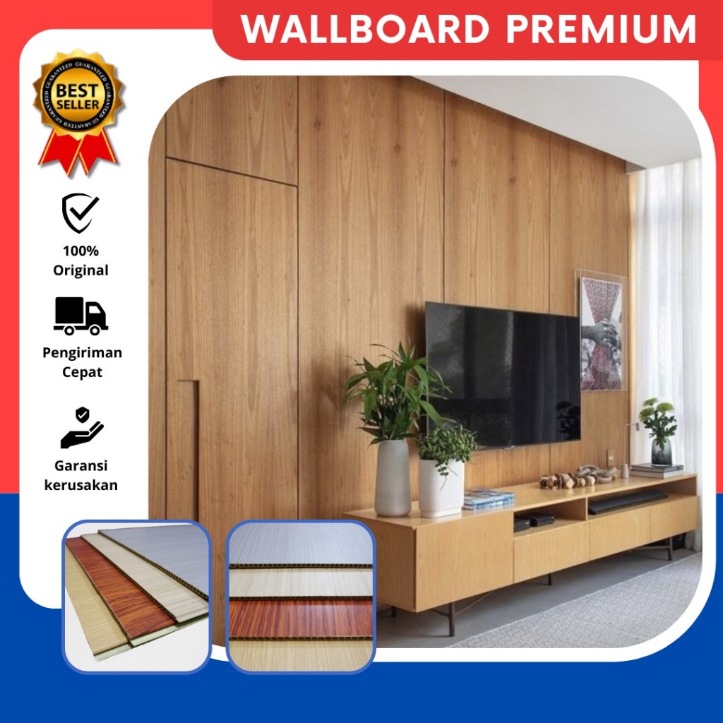 Jual Wallboard WPC / Wallboard Panel PVC / Wallboard murah ukuran 40 cm ...