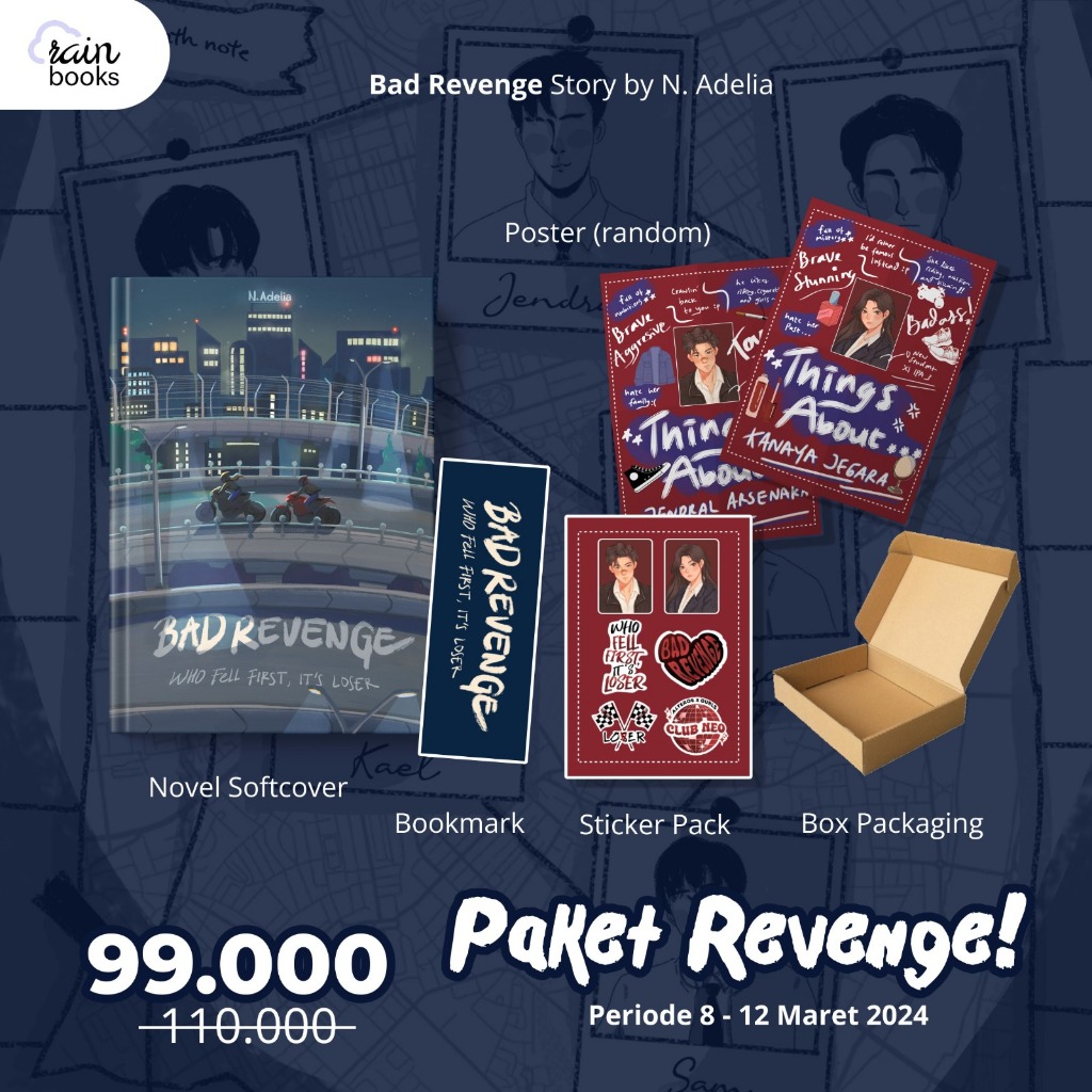 Jual NOVEL BAD REVENGE + BONUS - N. Adelia - Rainbook | Shopee Indonesia