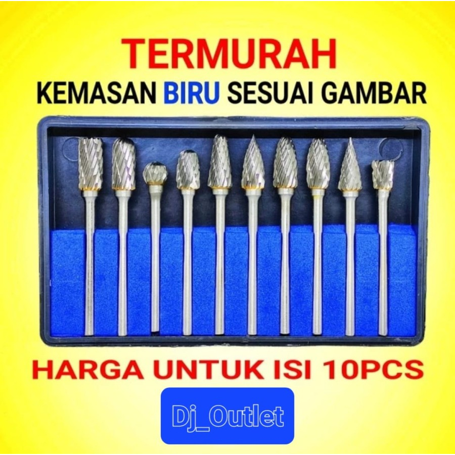 Jual Mata Bor Tuner 10pcs Metal Mata Tuner 3 x 6 Cune alat Porting ...