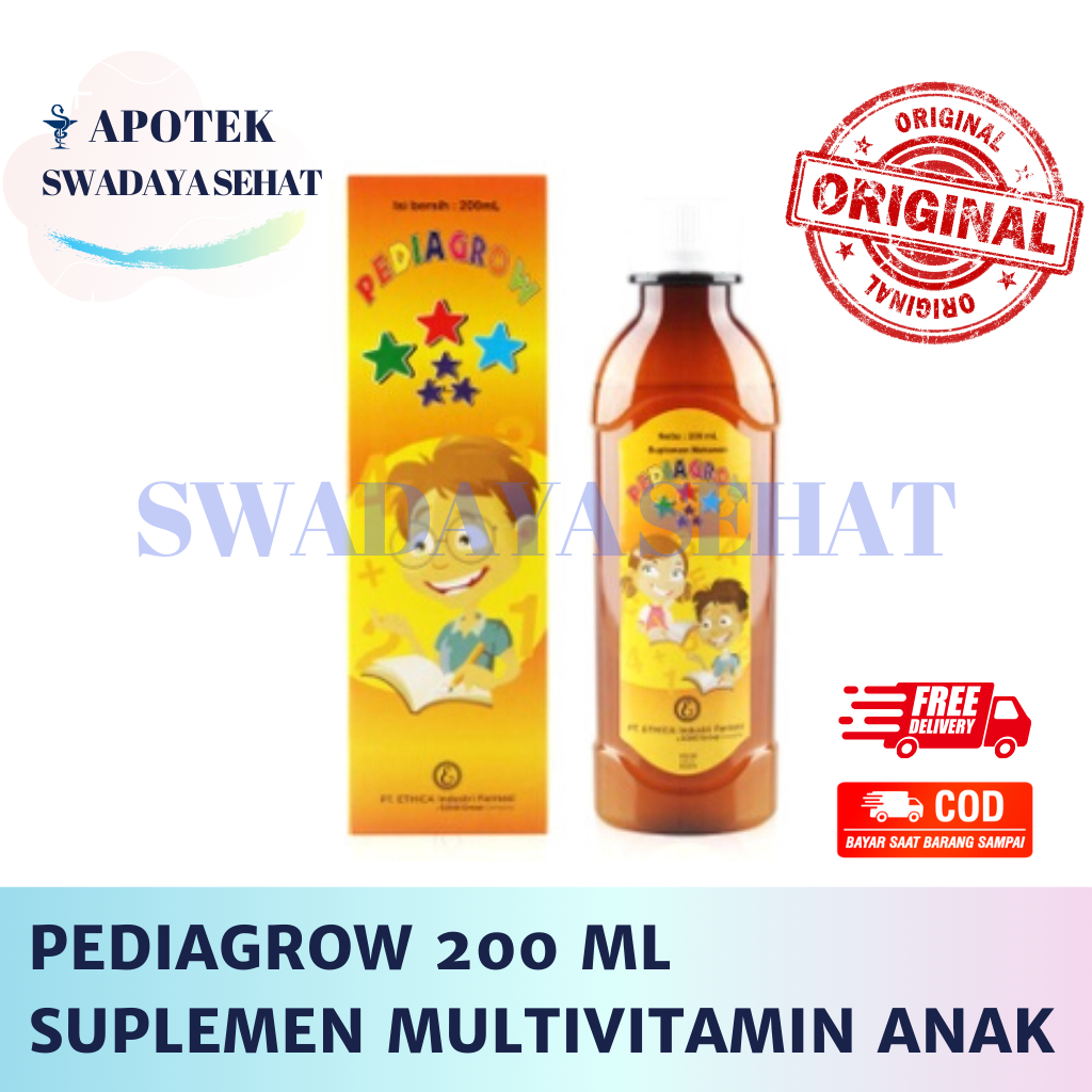 Jual Pediagrow Syrup Vitamin Anak Suplemen Makanan 200 ML Penambah ...