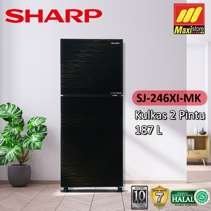 Jual Sharp SJ-246XI-MK Kulkas 2 Pintu Inverter [187 L] - Garansi Resmi | Shopee Indonesia