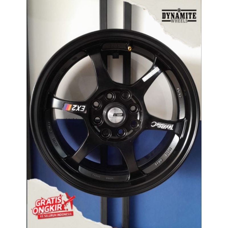 Jual Velg Racing Look SSR type C Ring 15 warna hitam Buat Brio Avanza ...