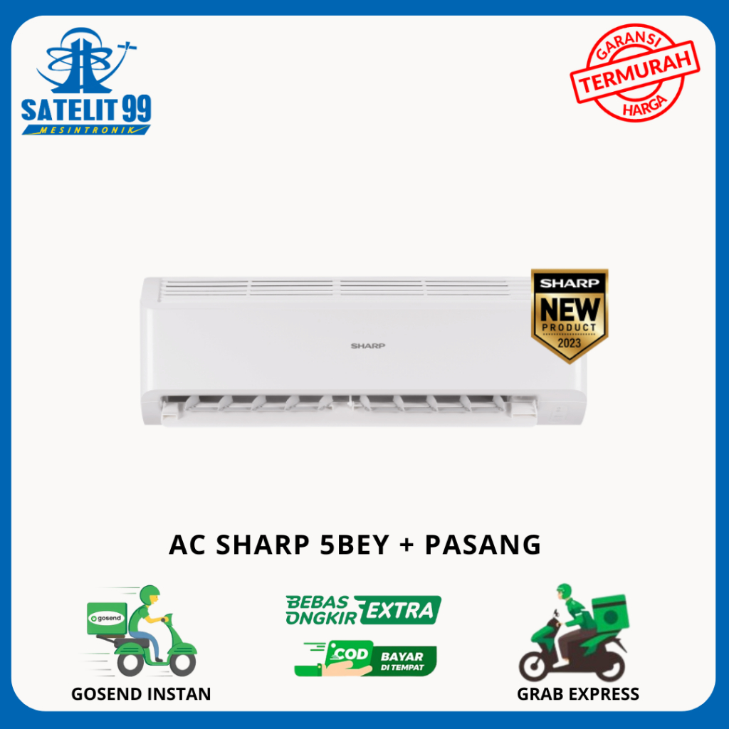 Jual AC / AIR CONDITIONER / PENDINGIN RUANG AC SHARP 5BEY + PASANG ...