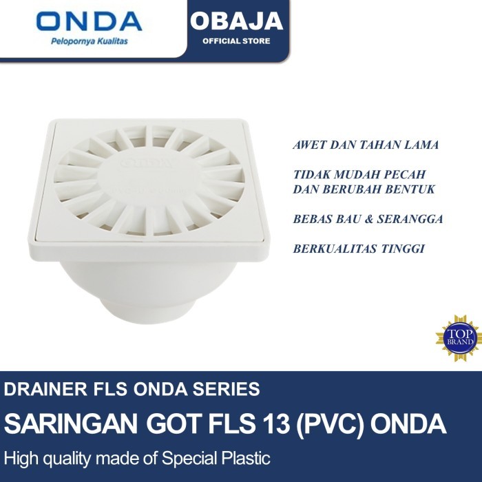 Jual Onda Saringan Got FLS 13 (PVC) / Floor Drainer FLS 13 (PVC) 2 Inch ...