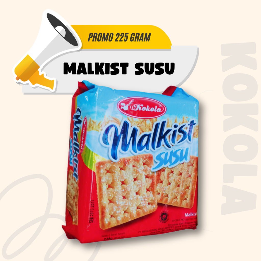 Jual Malkist Susu Kokola 225 gram / Malkis / Crakers | Shopee Indonesia
